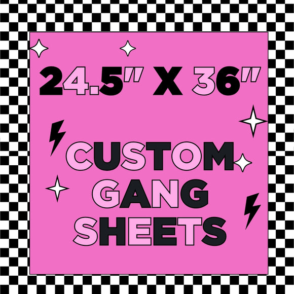 24.5" Wide Gang Sheets – U Press Transfers