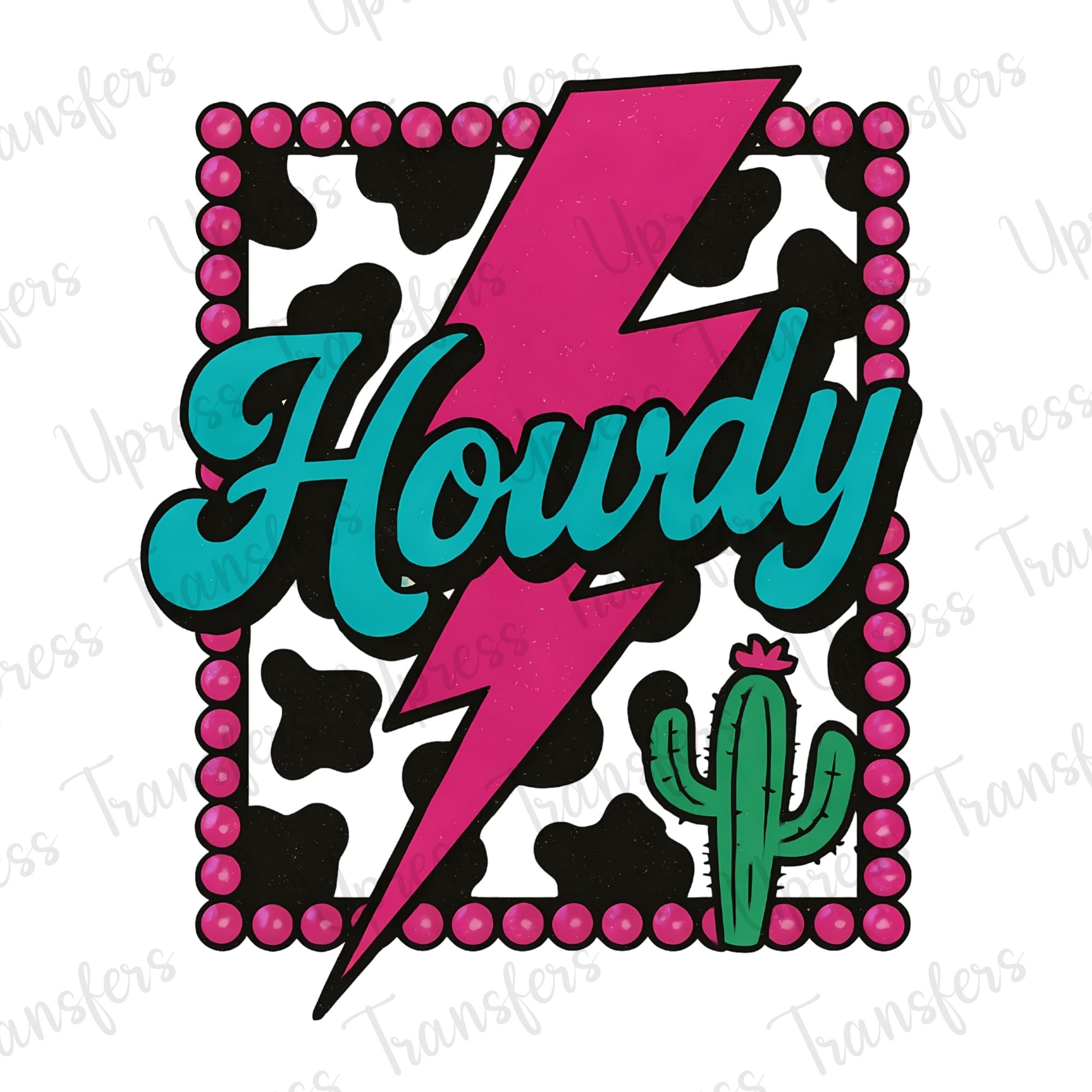 Howdy Pink Pearls – U Press Transfers