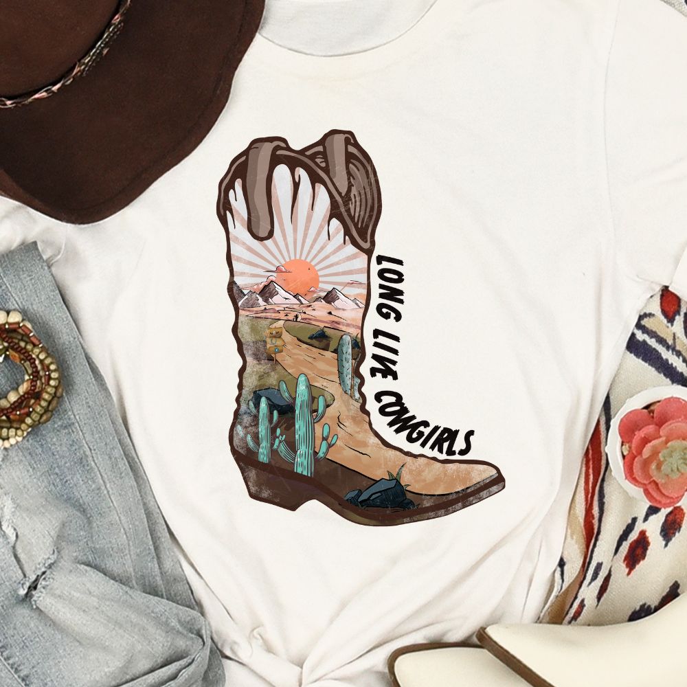 Long Live Cowgirls Boot – U Press Transfers