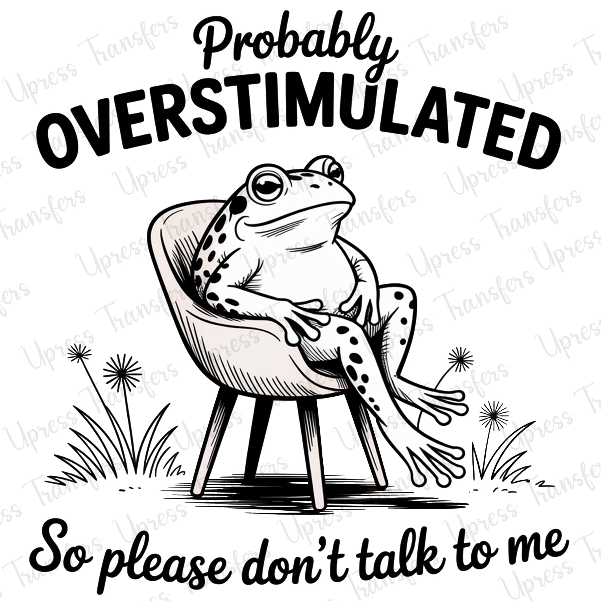 Overstimulated Frog – U Press Transfers