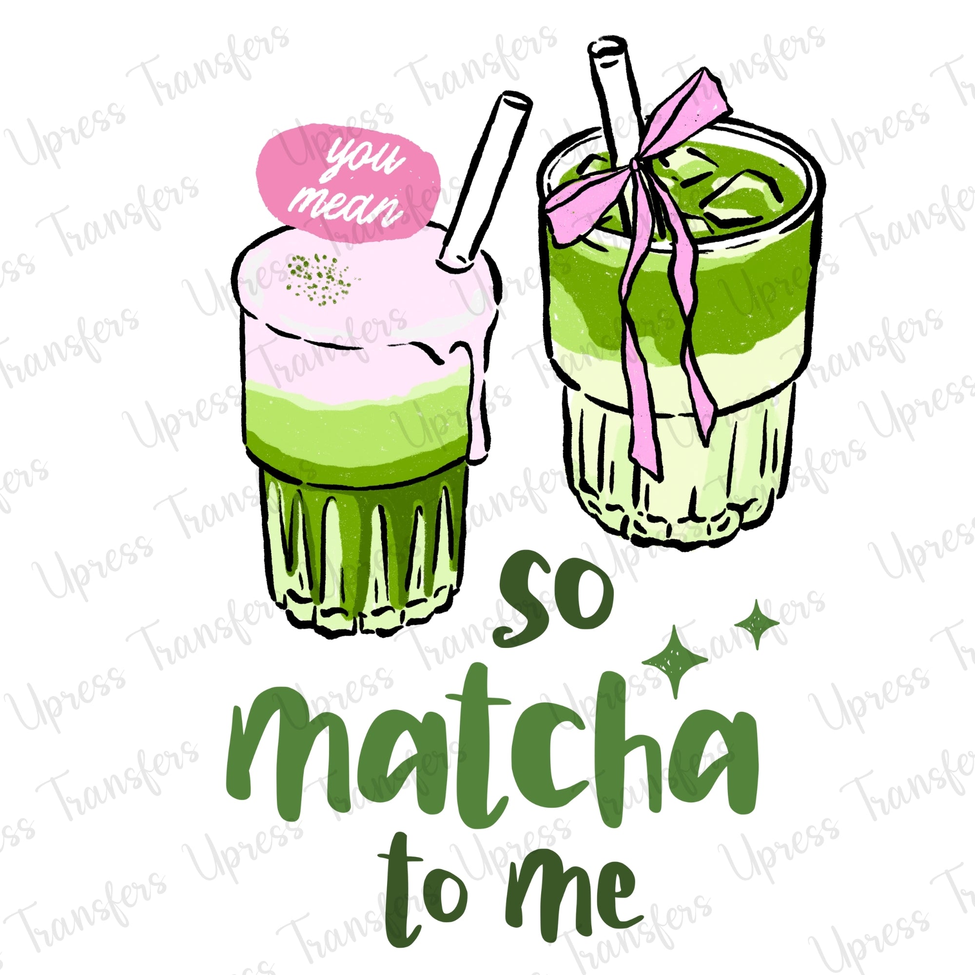 Preppy Matcha – U Press Transfers